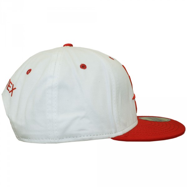Casquette Snapback Vortex VX - VX Logo - Blanc / Rouge