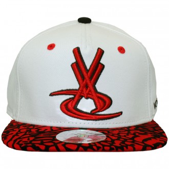 Casquette Snapback Vortex VX - Bred - Blanc / Rouge